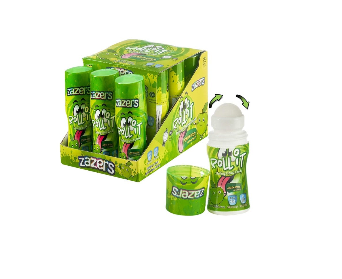 Zazers Roll It Green Apple Liquid Candy | Maine Vintage Toys