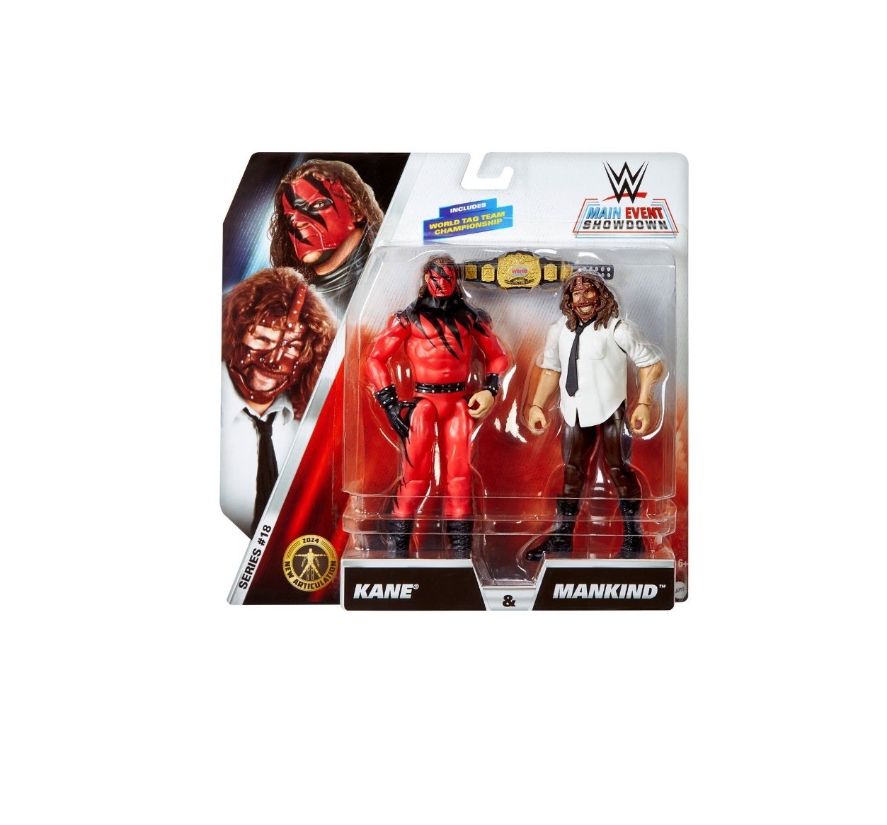 WWE Main Event Showdown Series 18 Kane vs. Mankind Action Figure | Maine Vintage Toys