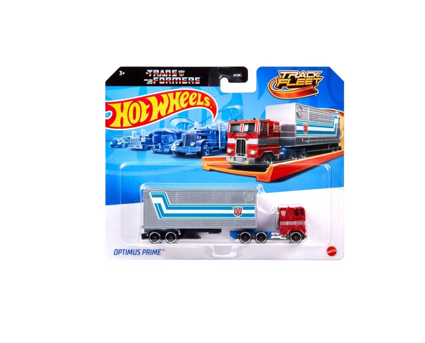 Hot Wheels Track Fleet 1:64 Scale Die-Cast Transformers Optimus Prime ...